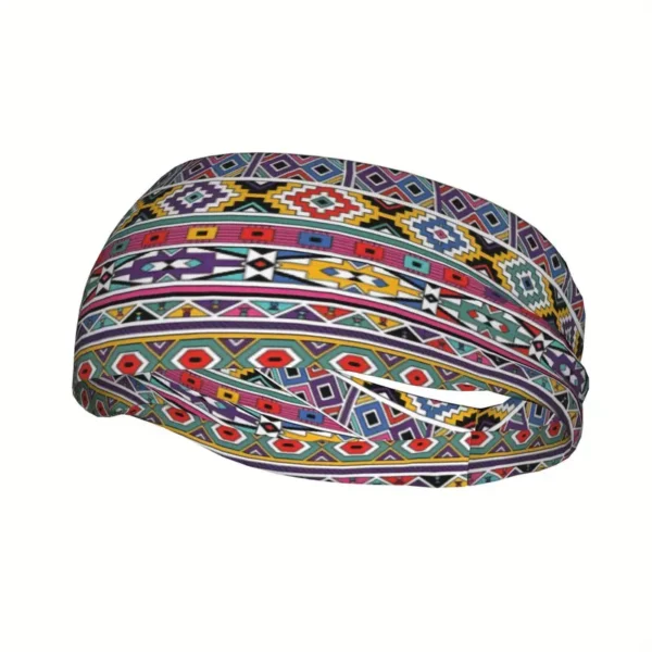 African Tribal Pattern Sports Headband - Springbok Spaza